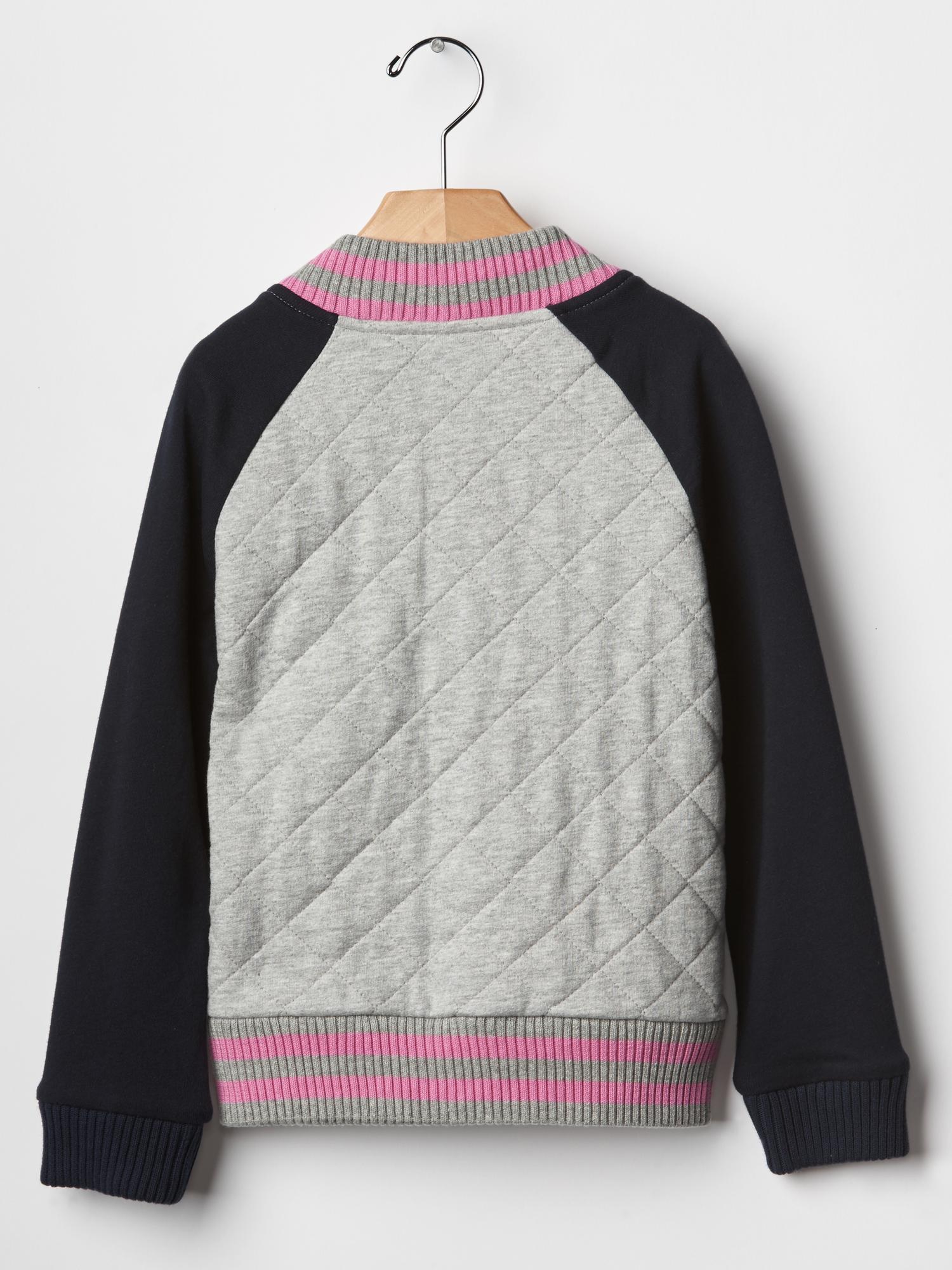 Quilted varsity jacket | Gap