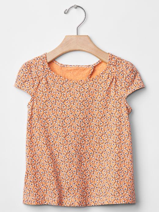 Printed tulip-back top | Gap