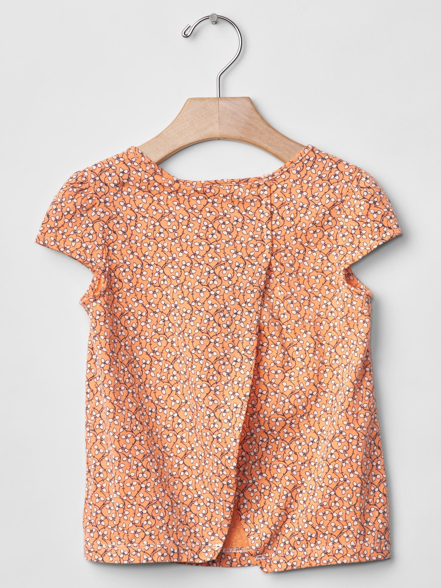 Printed tulip-back top | Gap