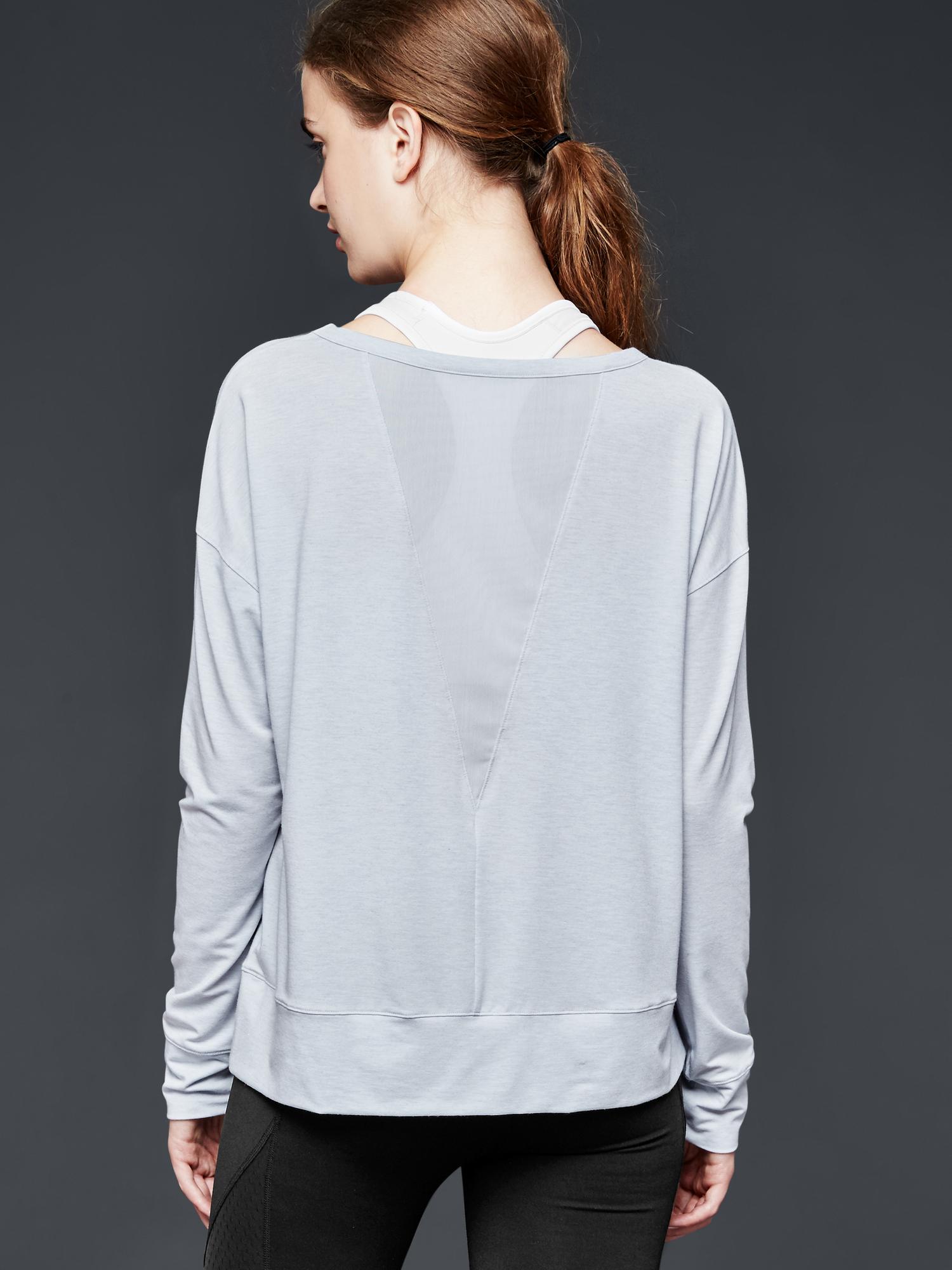 GapFit Breathe mesh-back pullover | Gap