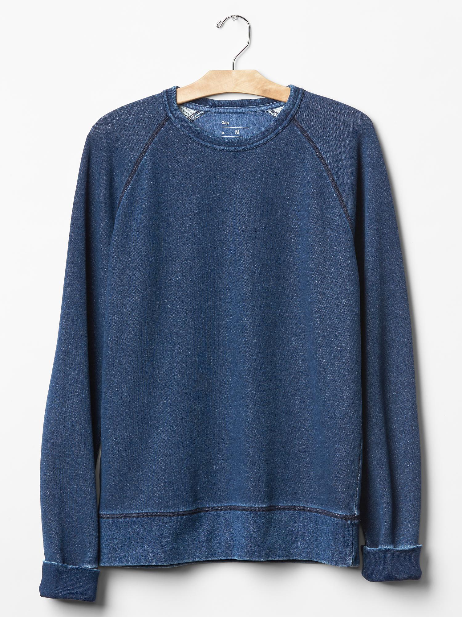 Indigo raglan sweatshirt | Gap