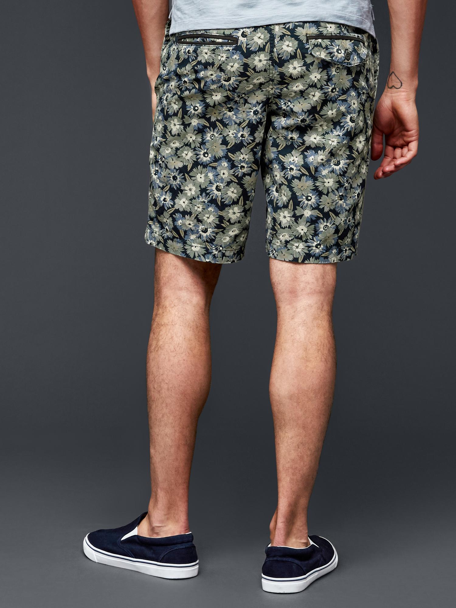 Floral print beach shorts (10") | Gap