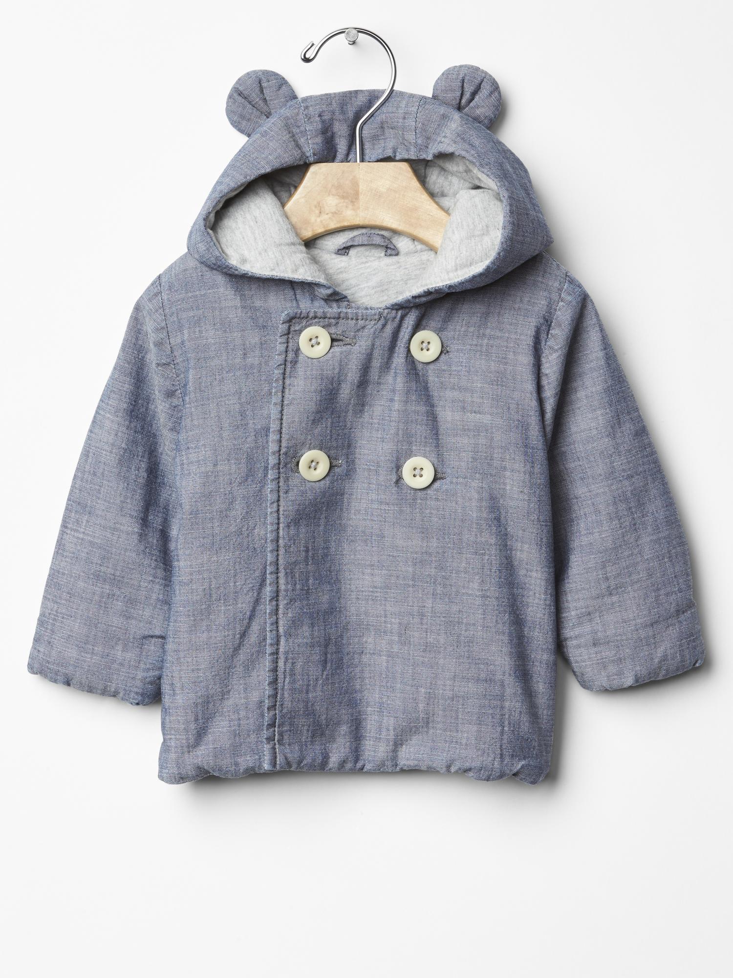 Jersey-lined chambray bear jacket | Gap