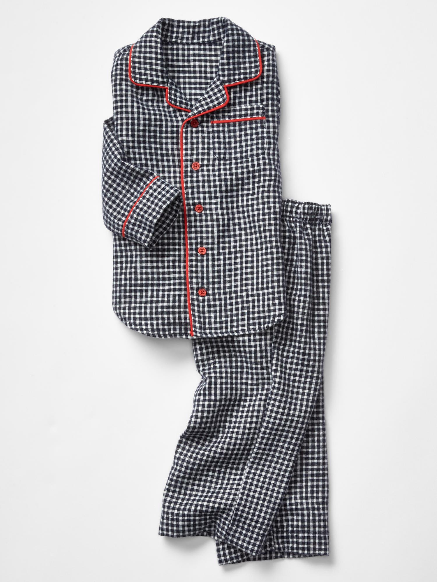 Flannel printed classic PJ set | Gap