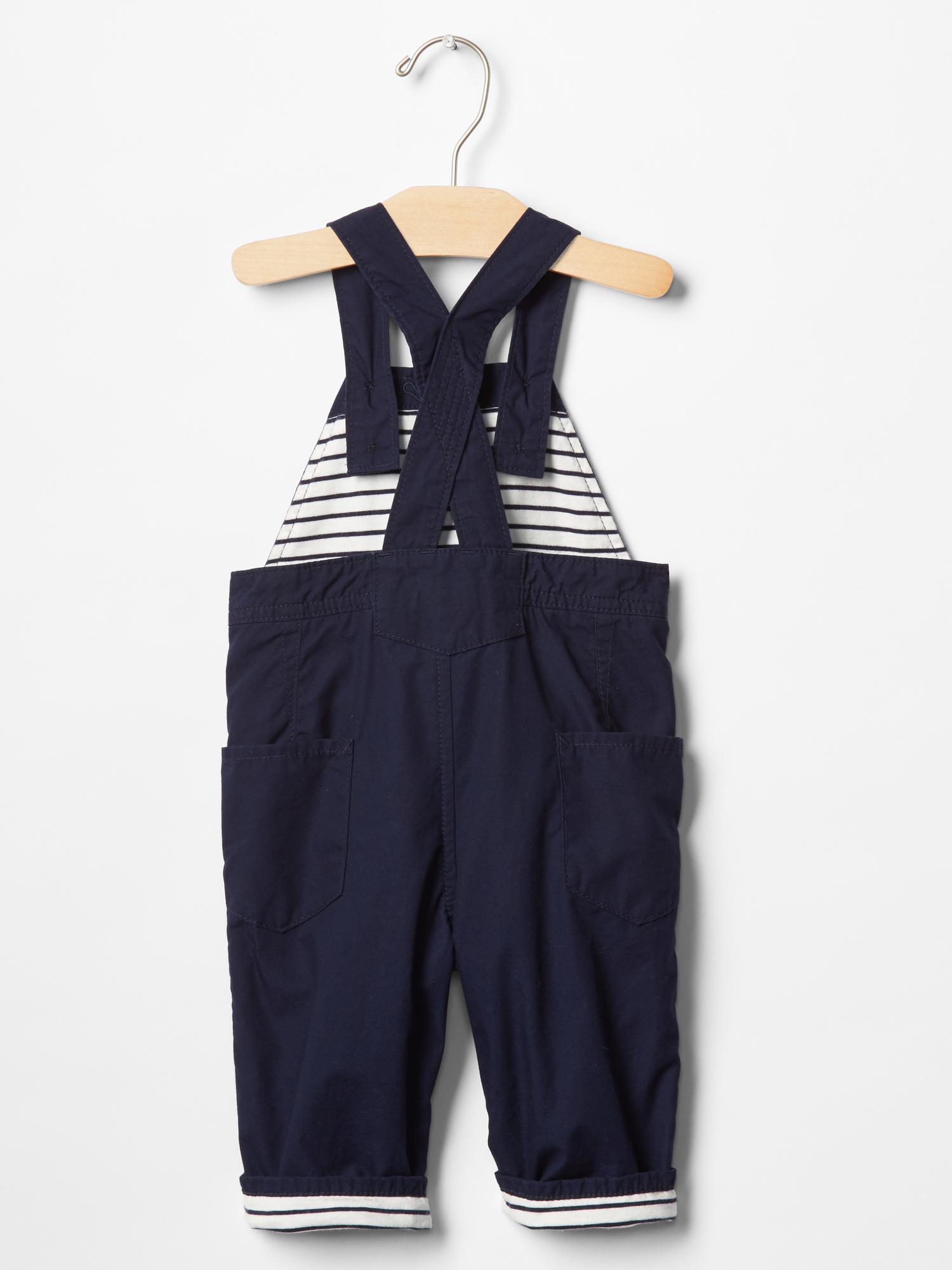 Jersey-lined overalls | Gap
