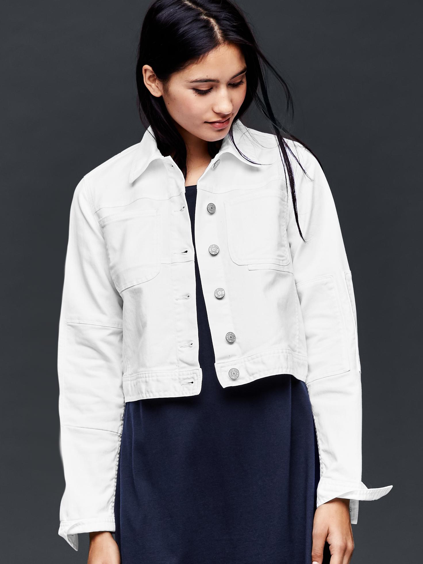 1969 patchwork denim short jacket | Gap