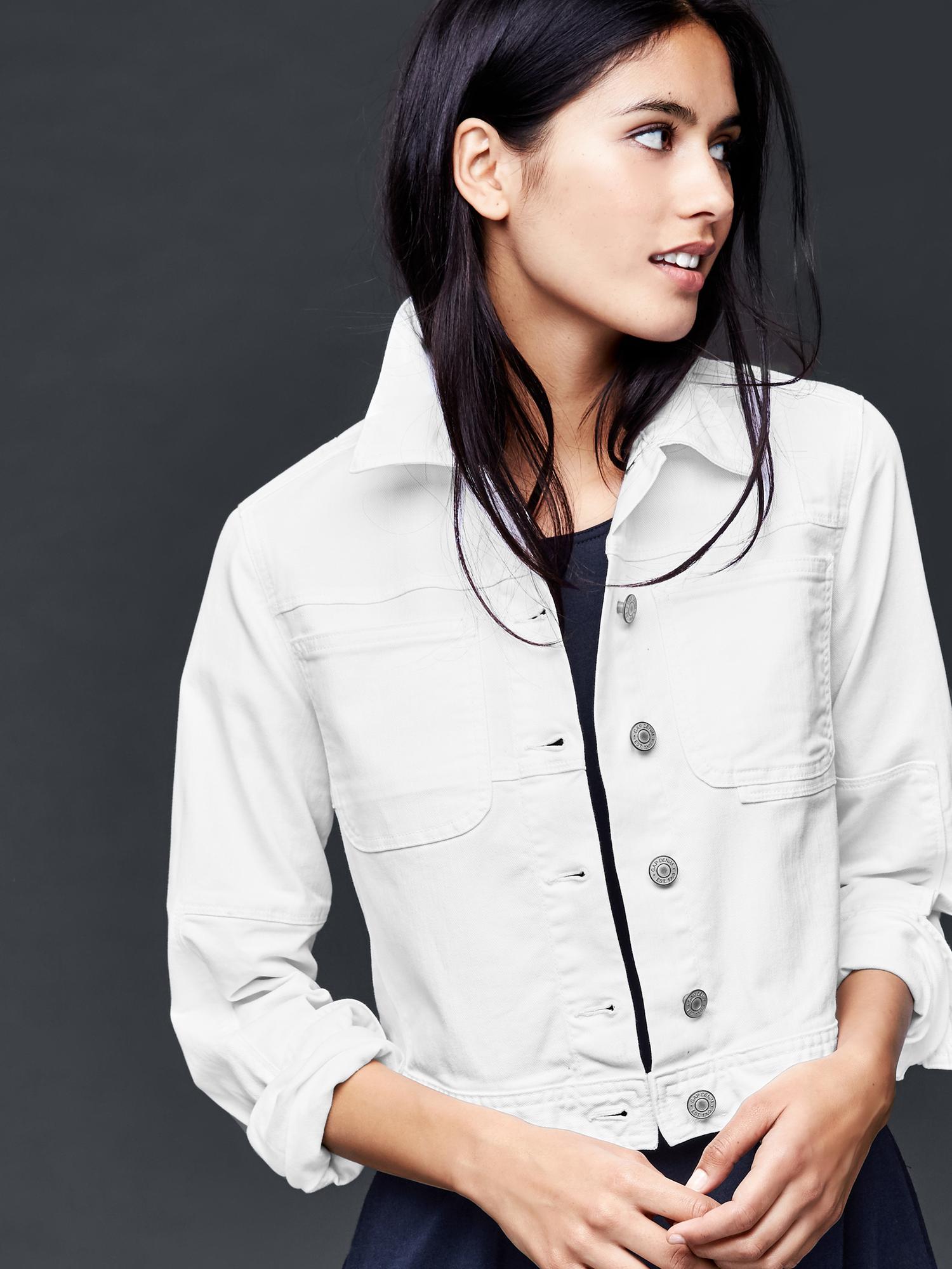 1969 patchwork denim short jacket | Gap