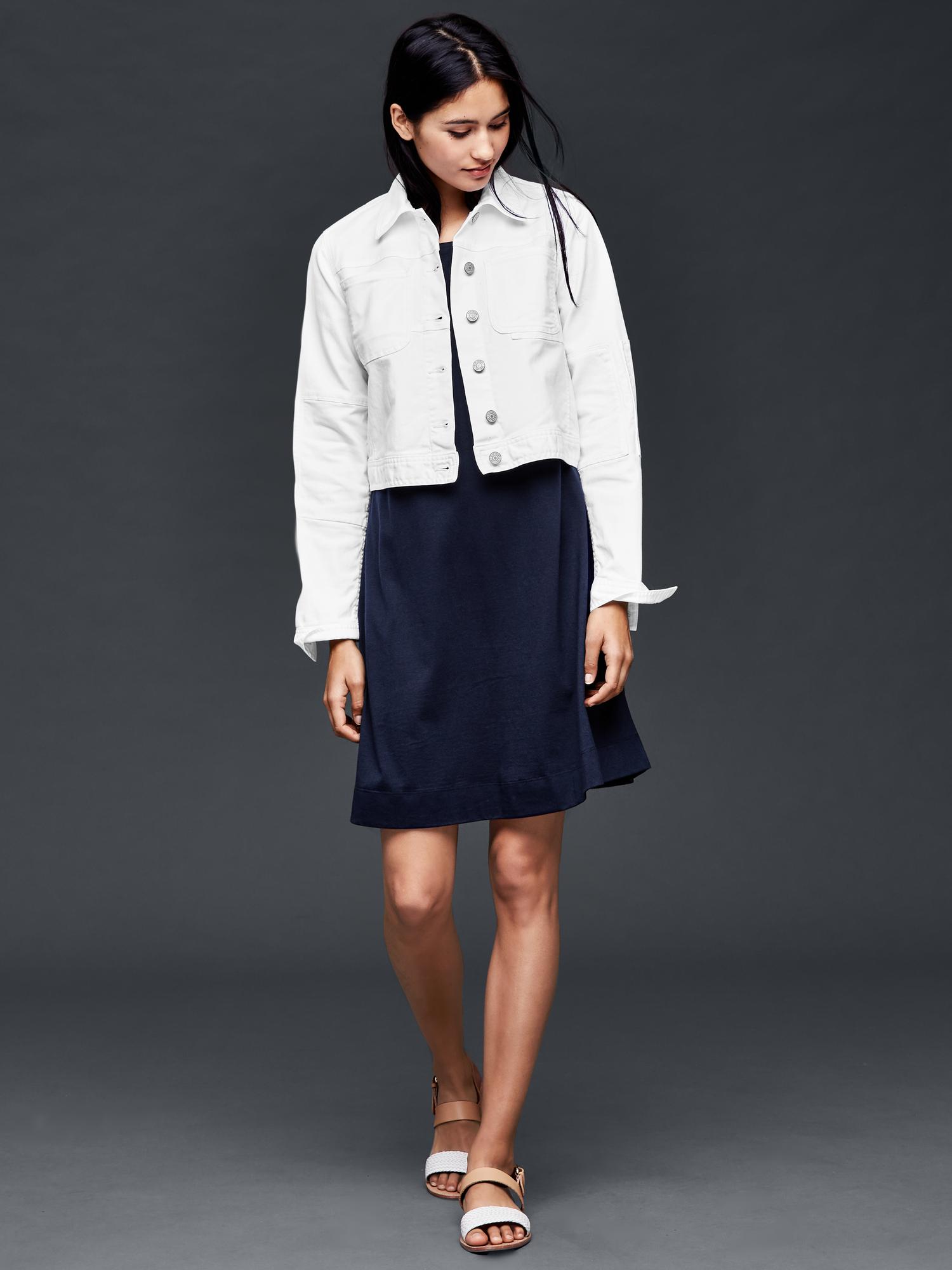1969 patchwork denim short jacket | Gap