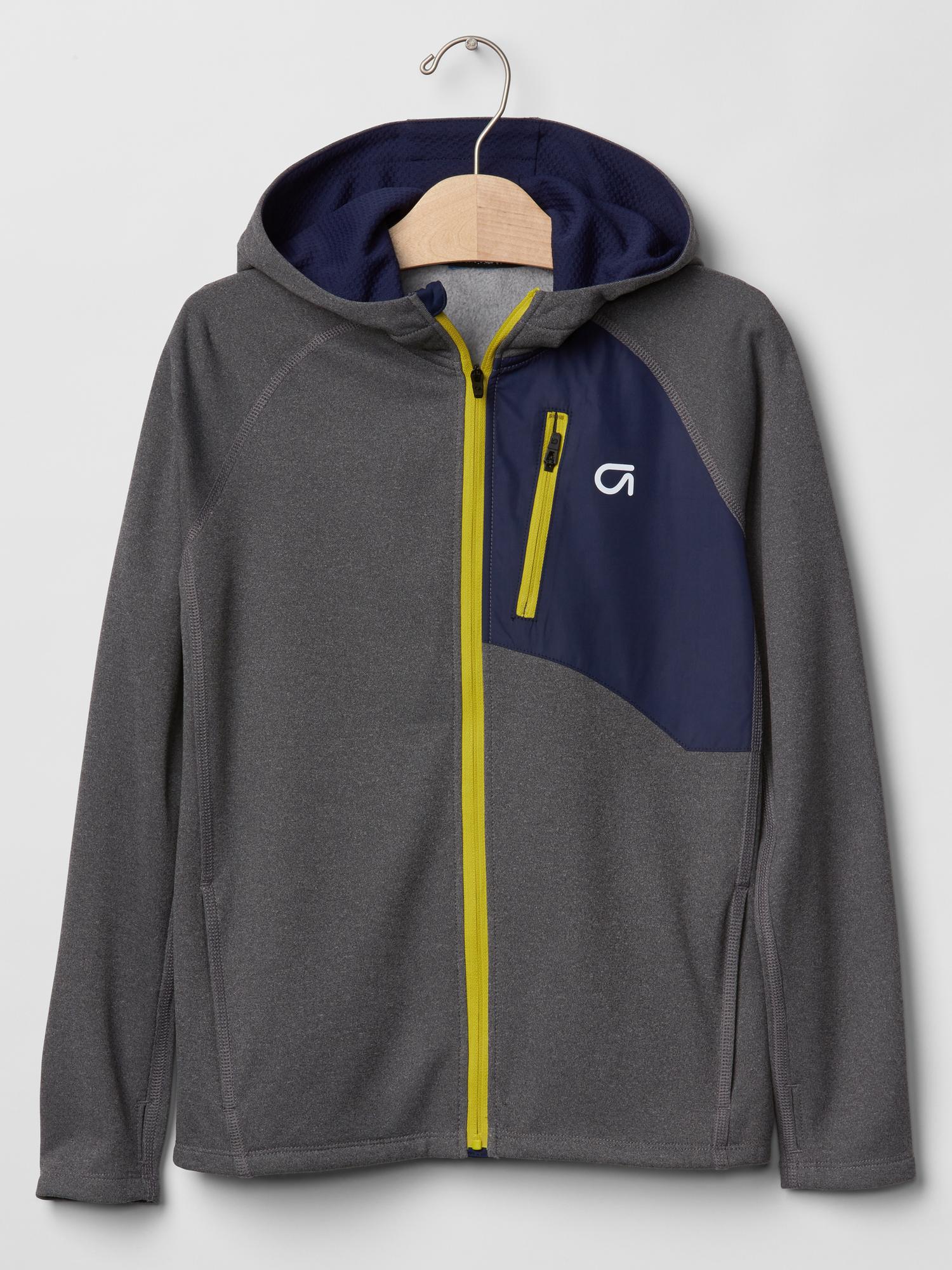 GapFit kids colorblock zip hoodie | Gap