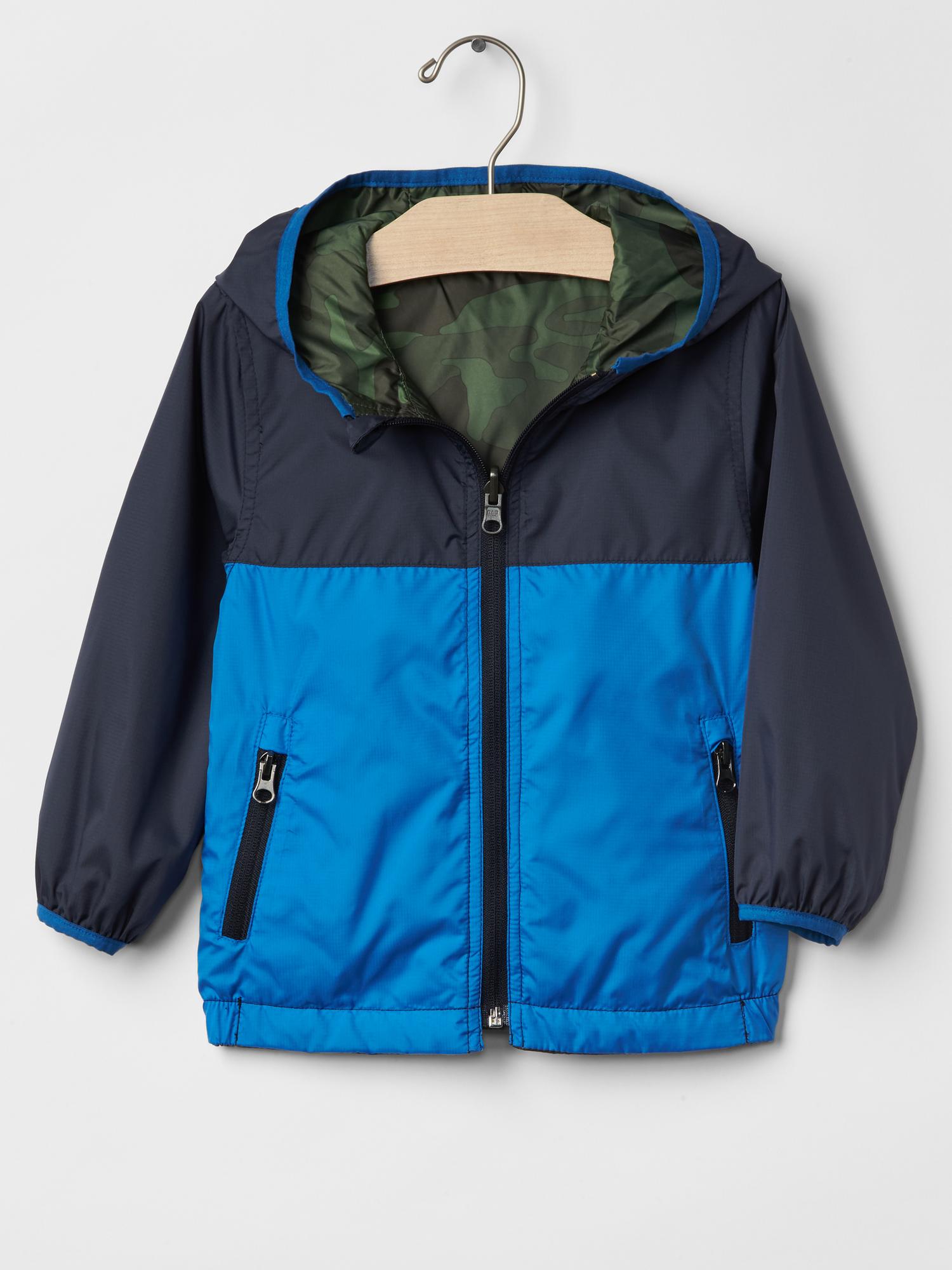 Reversible colorblock windbreaker | Gap