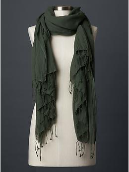 Solid fringe scarf | Gap