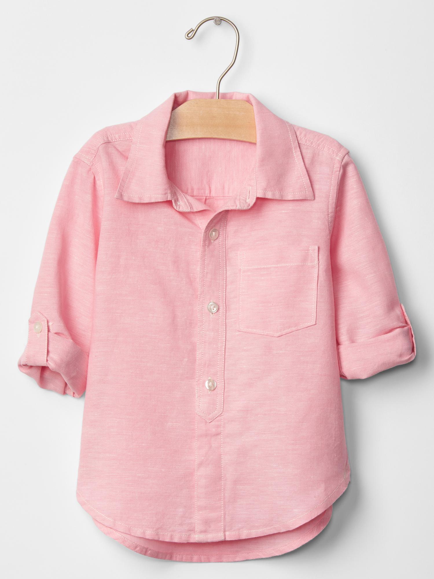 Linen convertible shirt | Gap