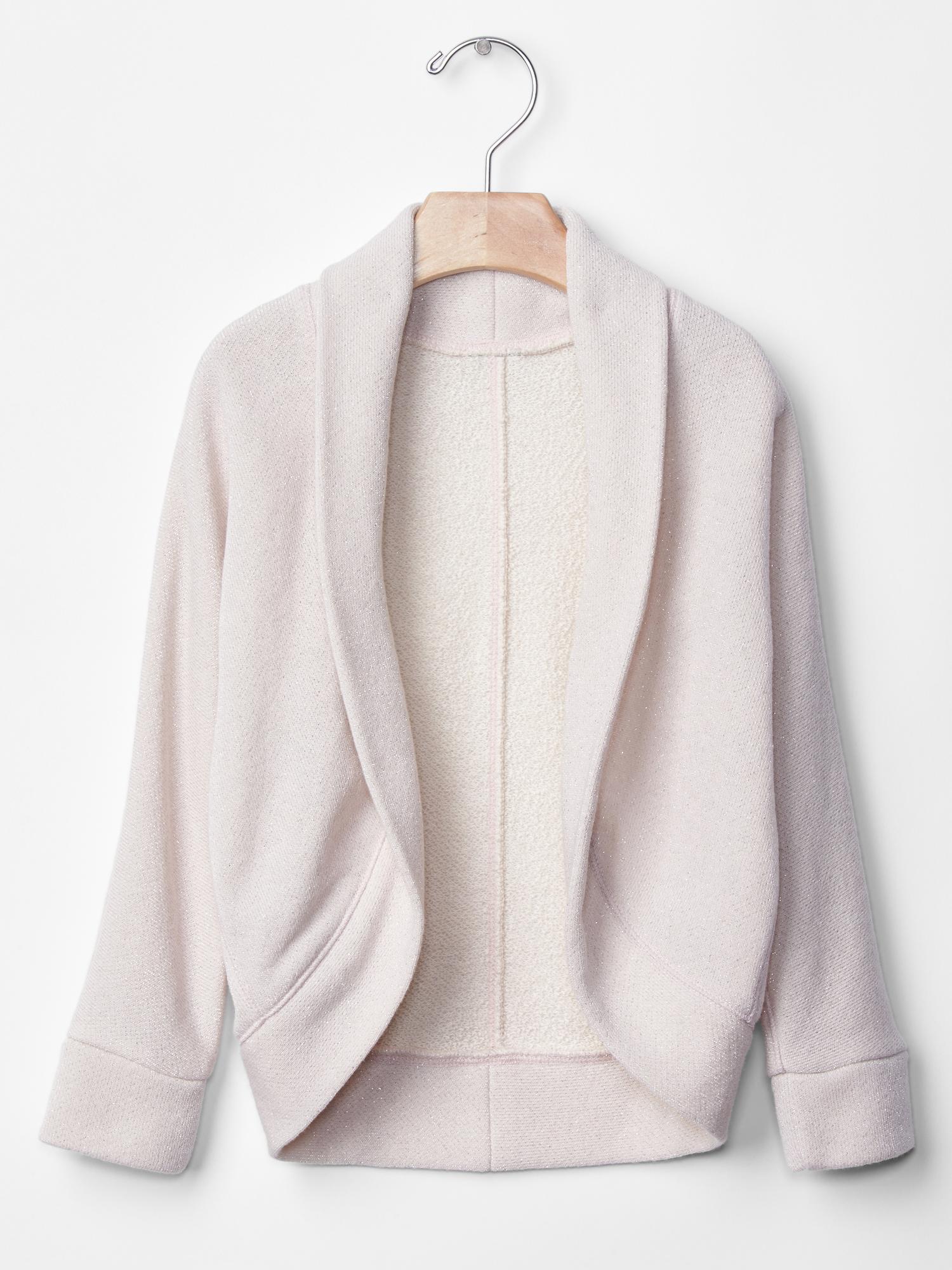 Shimmer open cocoon cardigan | Gap
