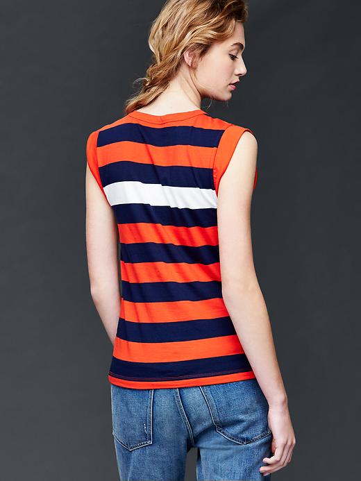 Cap sleeve stripe tee | Gap