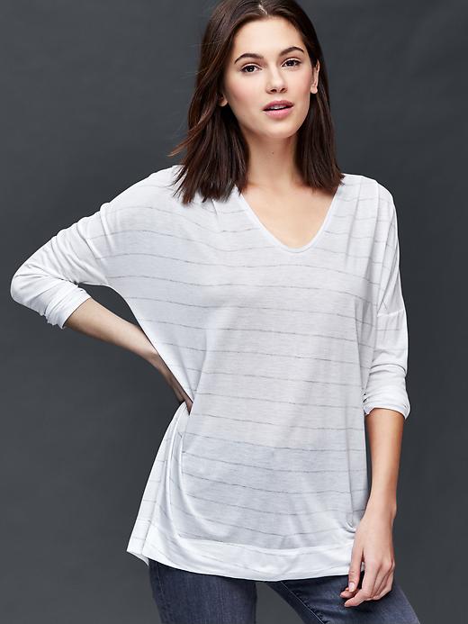Scoop neck stripe tunic | Gap