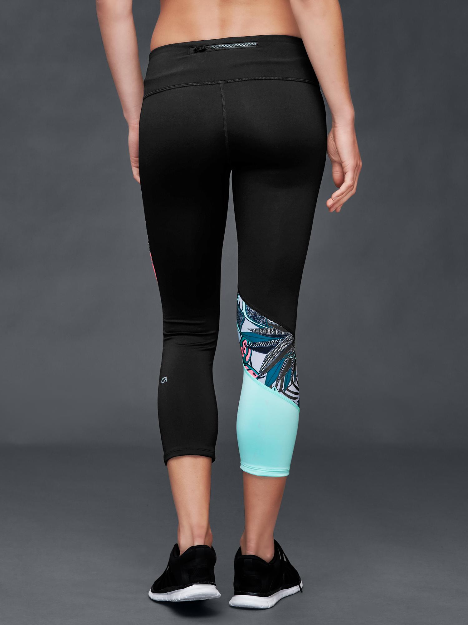 gFast asymmetrical print capris | Gap