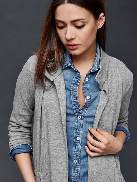 French terry open front jacket | Gap
