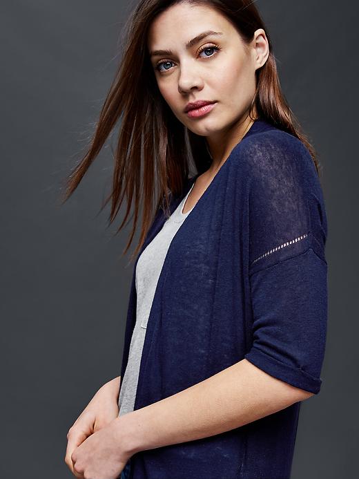 Open front half sleeve duster | Gap