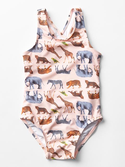 Rear ruffle swim one-piece | Gap