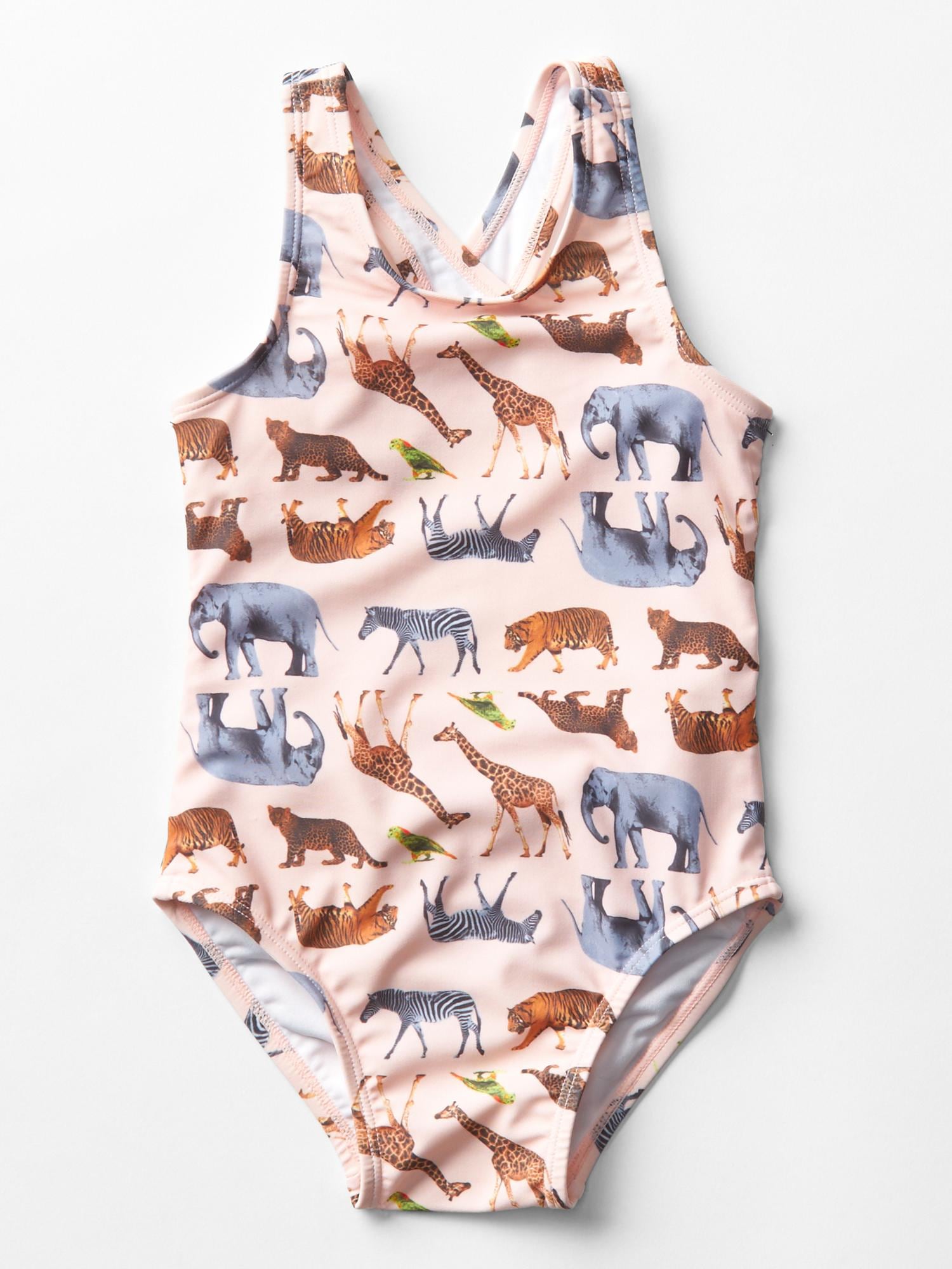 Rear ruffle swim one-piece | Gap