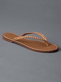 Braid leather flip flops | Gap
