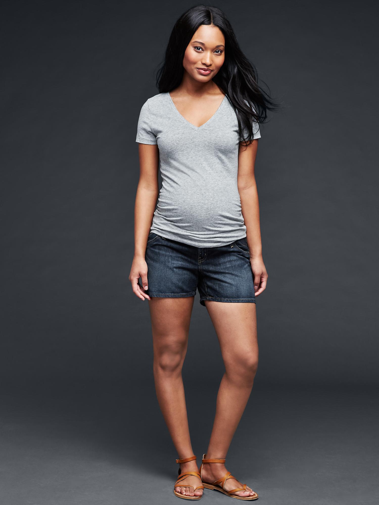 AUTHENTIC 1969 inset panel denim summer shorts | Gap