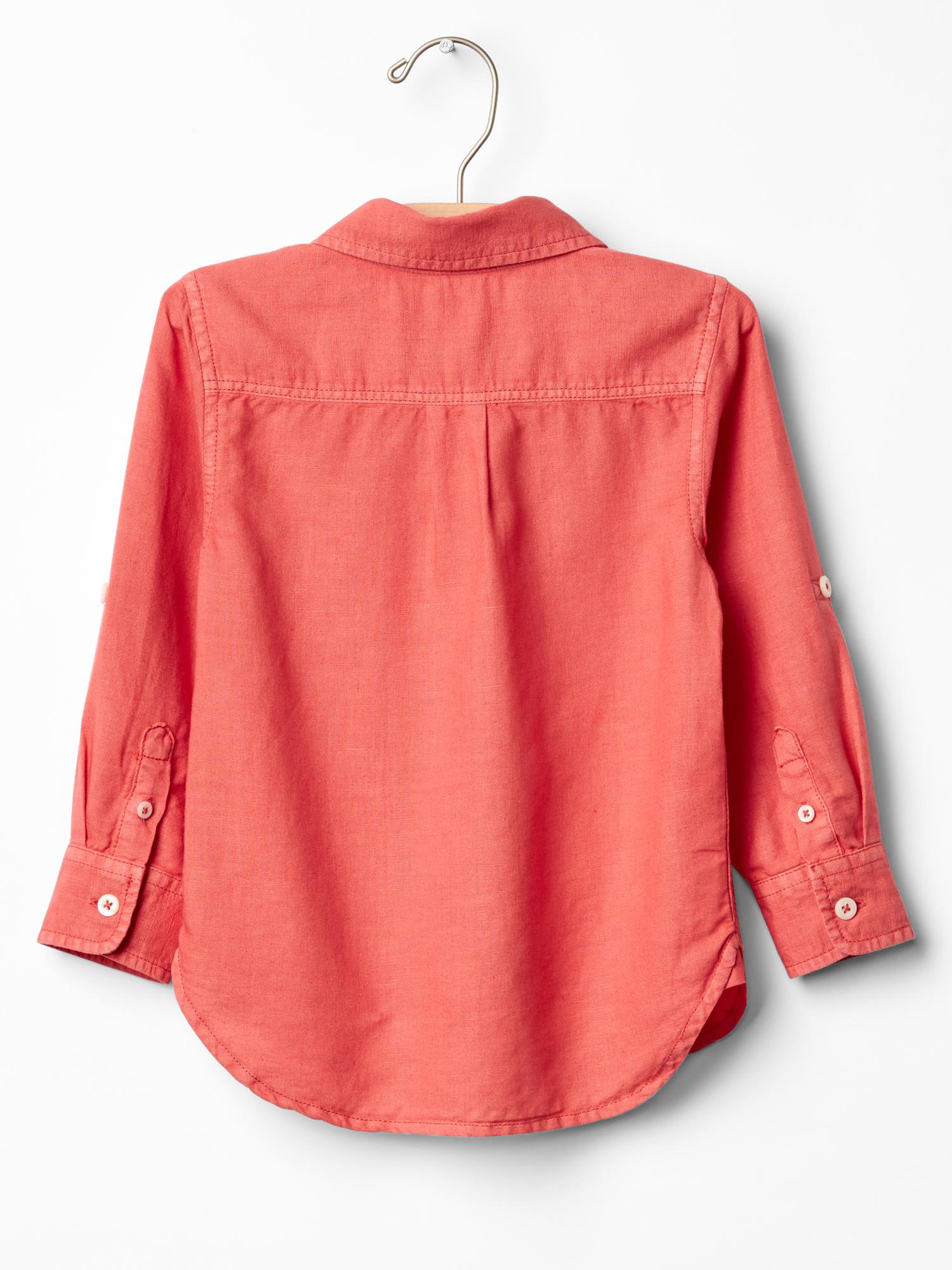 Linen convertible shirt | Gap