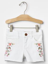 1969 embroidered denim shortie | Gap
