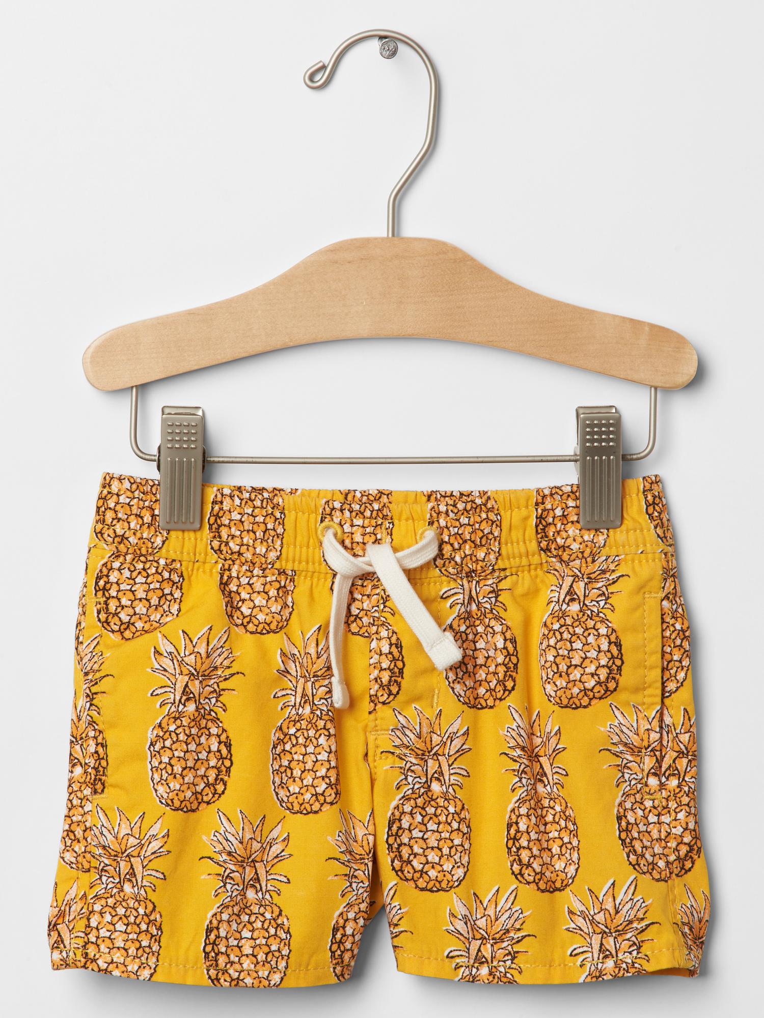 Pineapple pull-on shorts | Gap