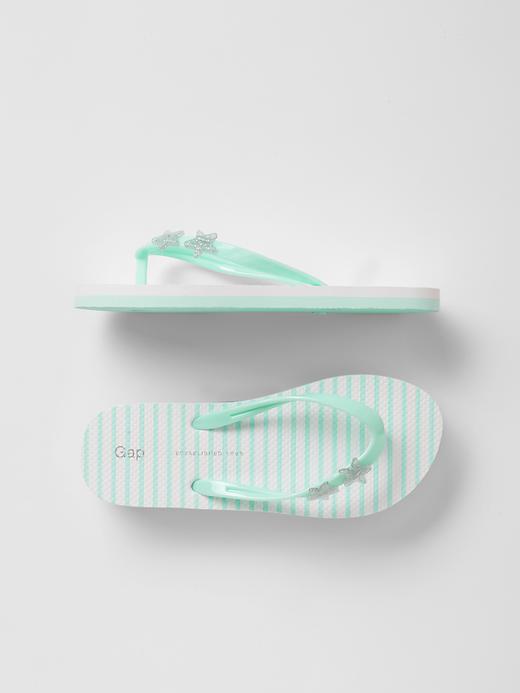 Glitter star flip flops | Gap