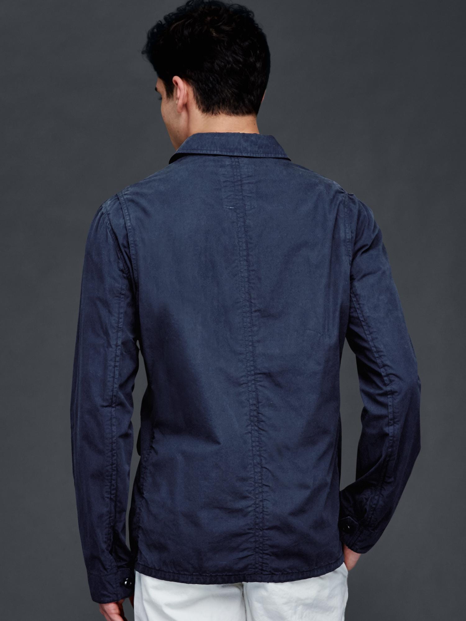 Lightweight poplin fatigue jacket | Gap