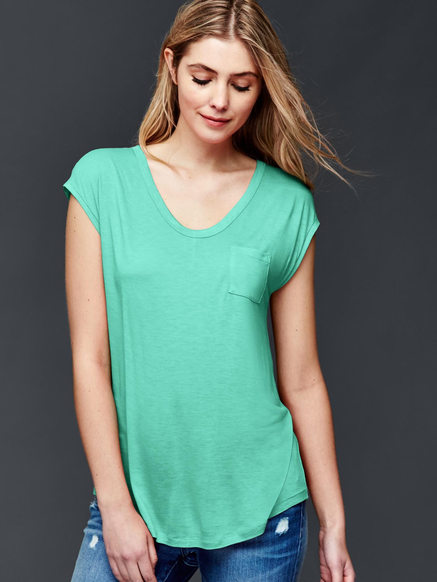 Cap sleeve pocket tee | Gap