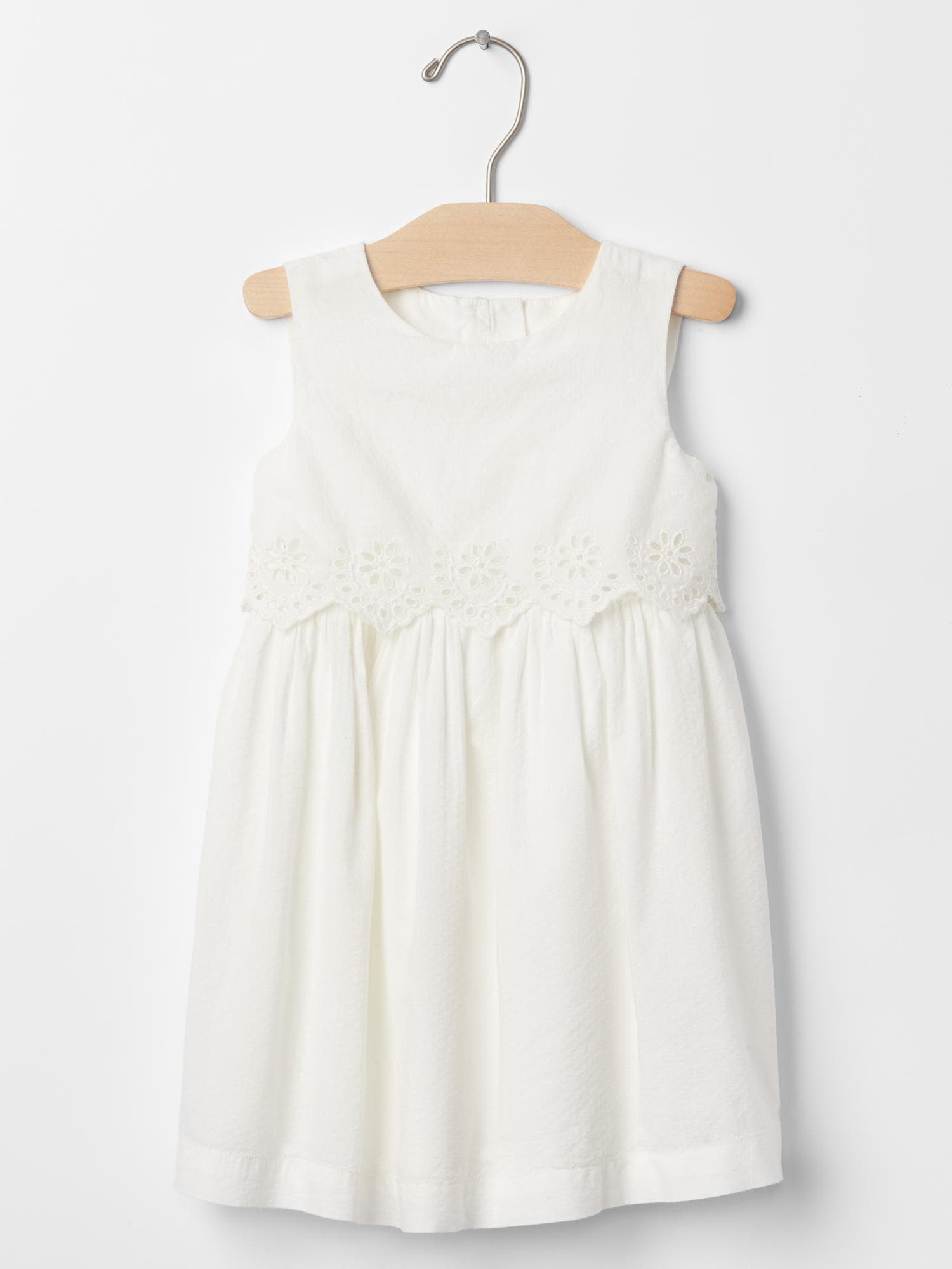 Eyelet two-tier dress | Gap