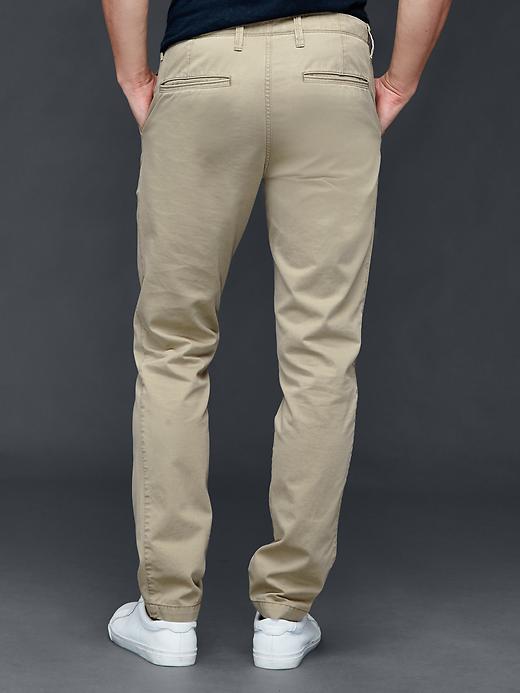 Vintage washed skinny fit khakis | Gap