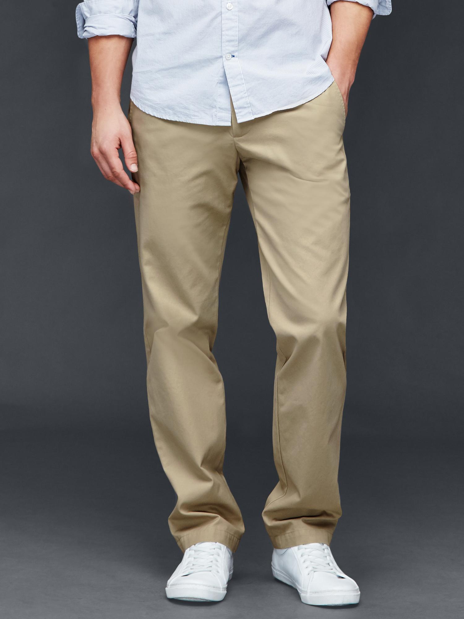 Classic straight fit khakis | Gap