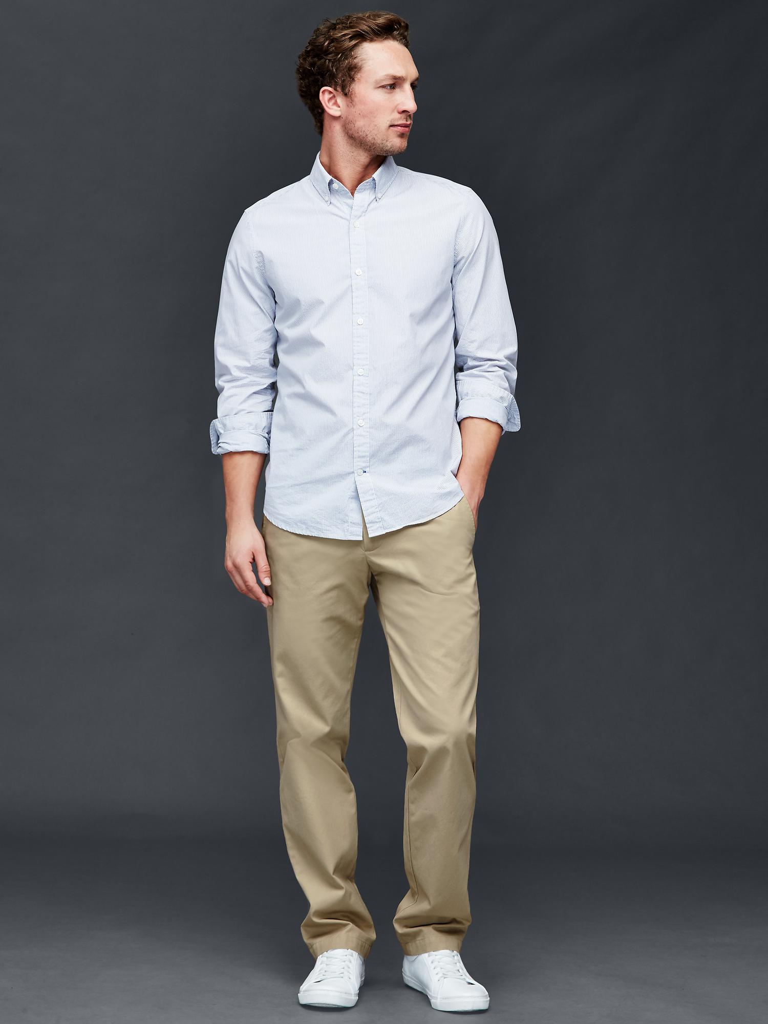 Classic straight fit khakis | Gap