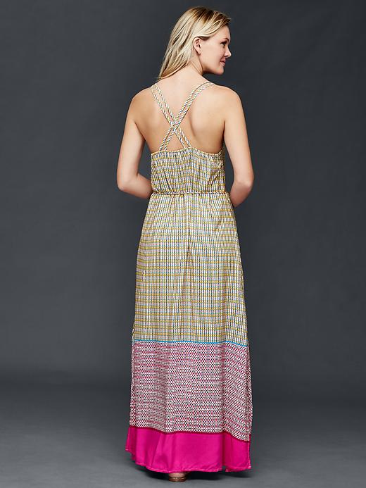 Double-strap print maxi dress | Gap