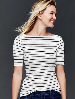 Modern boatneck stripe tee | Gap