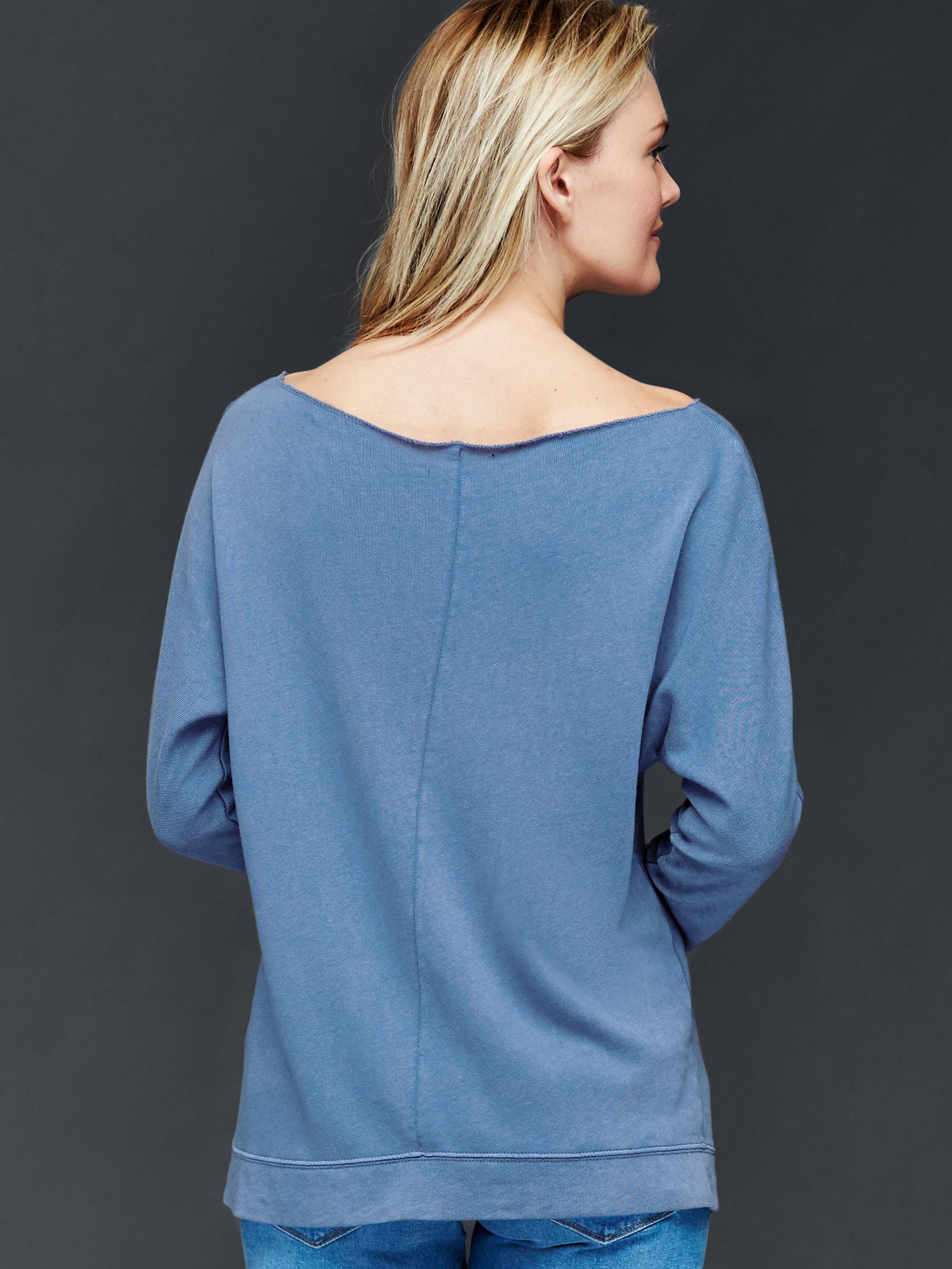 Open-neck graphic sweatshirt | Gap
