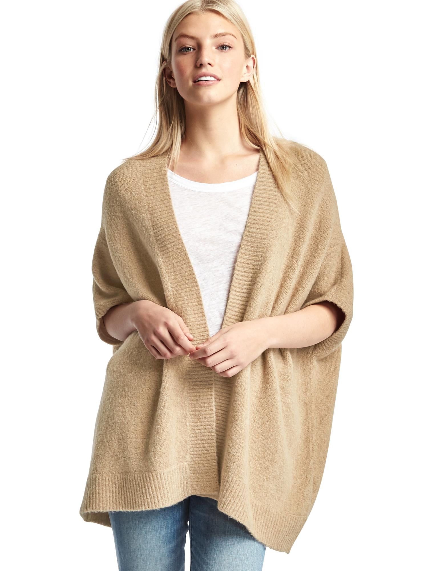 Open-front batwing cardigan | Gap