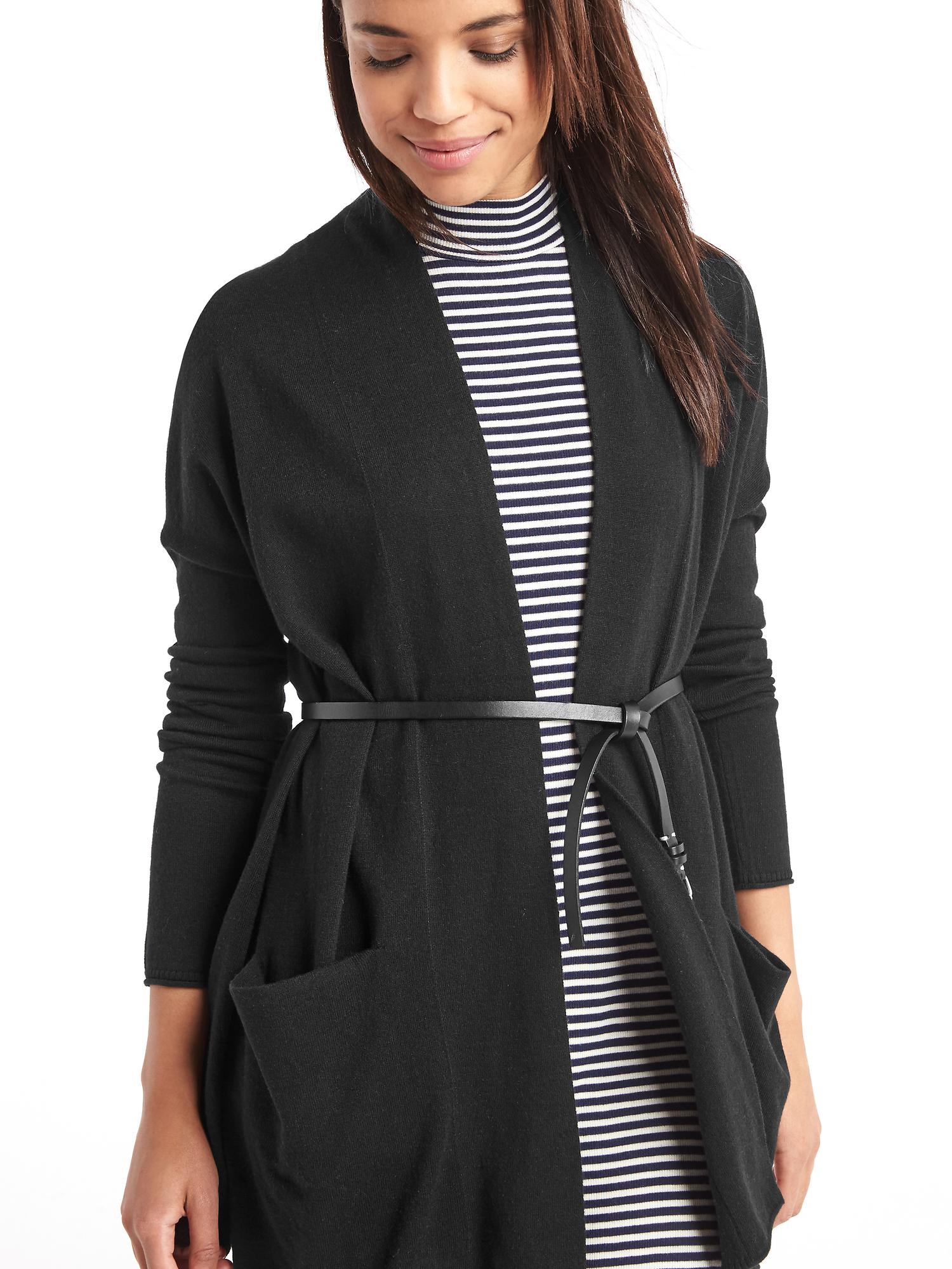 Solid open-front cardigan | Gap