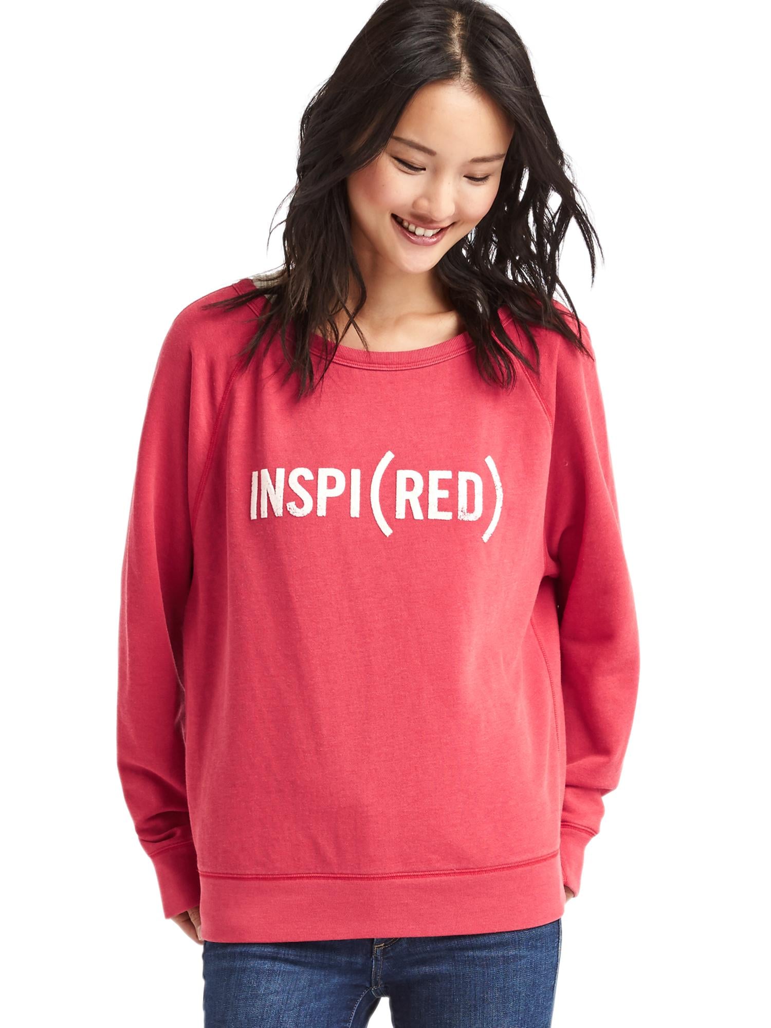 Gap x (RED) open neck sweatshirt | Gap
