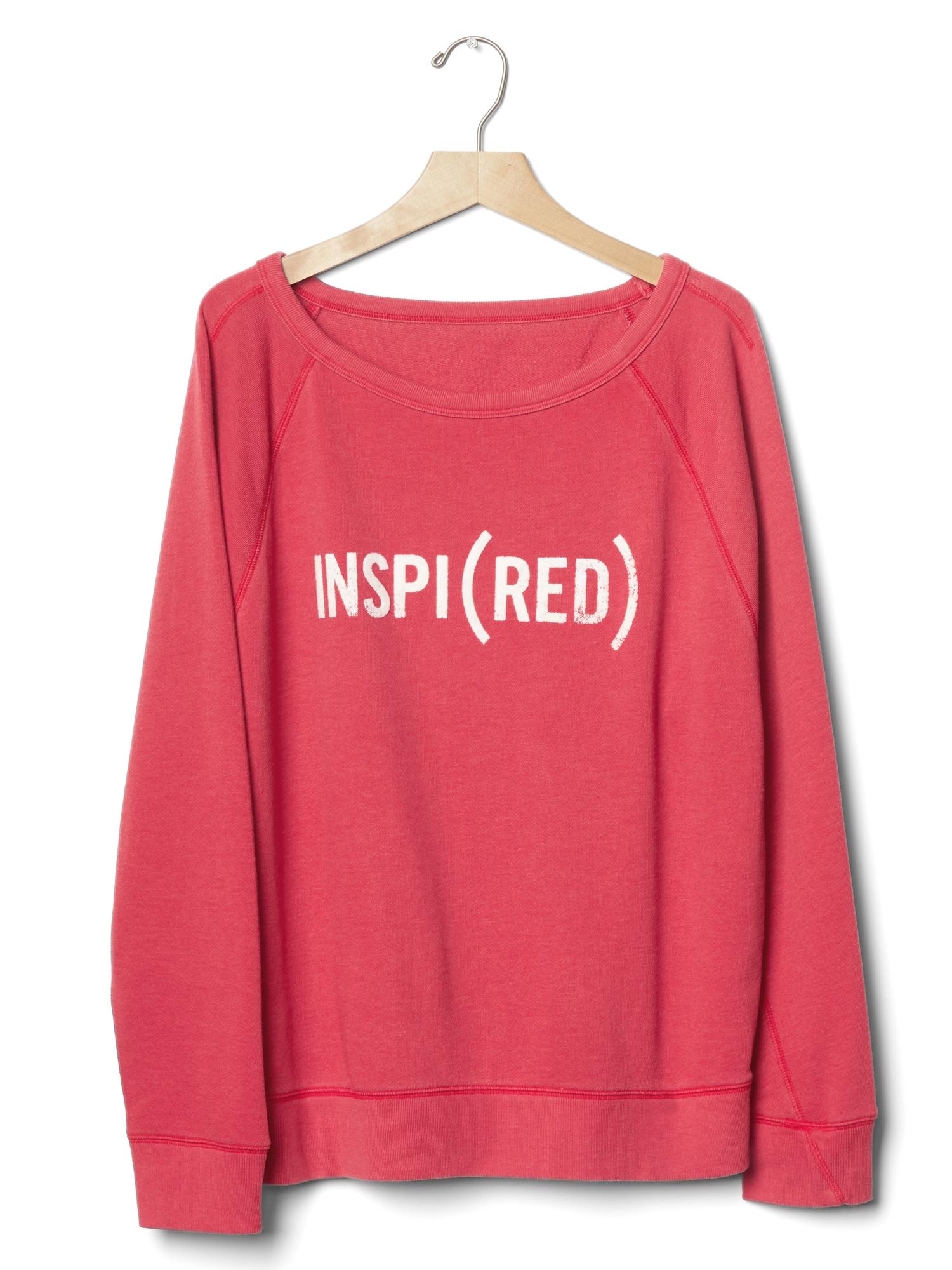 Gap x (RED) open neck sweatshirt | Gap