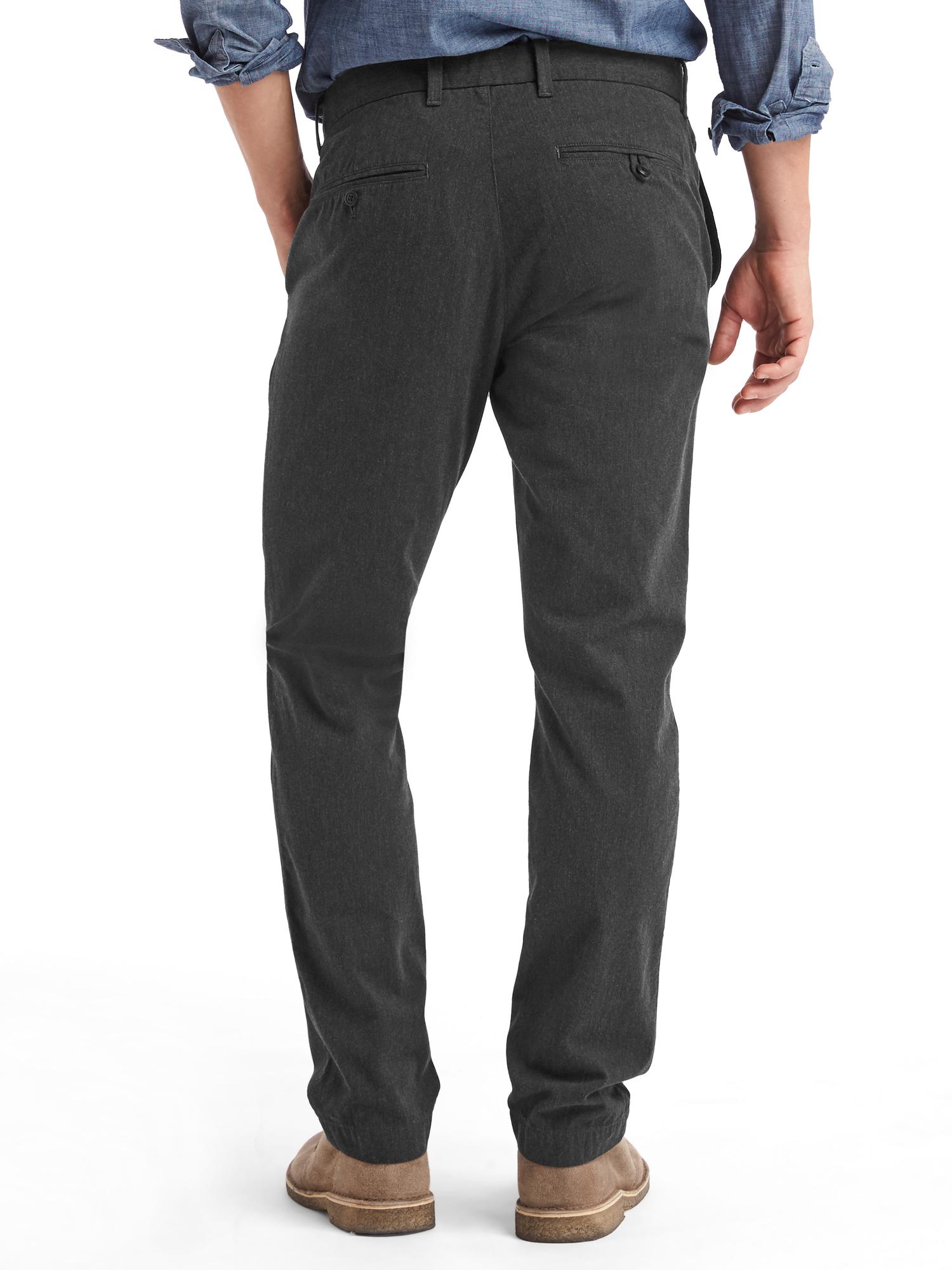 Herringbone slim fit khakis | Gap