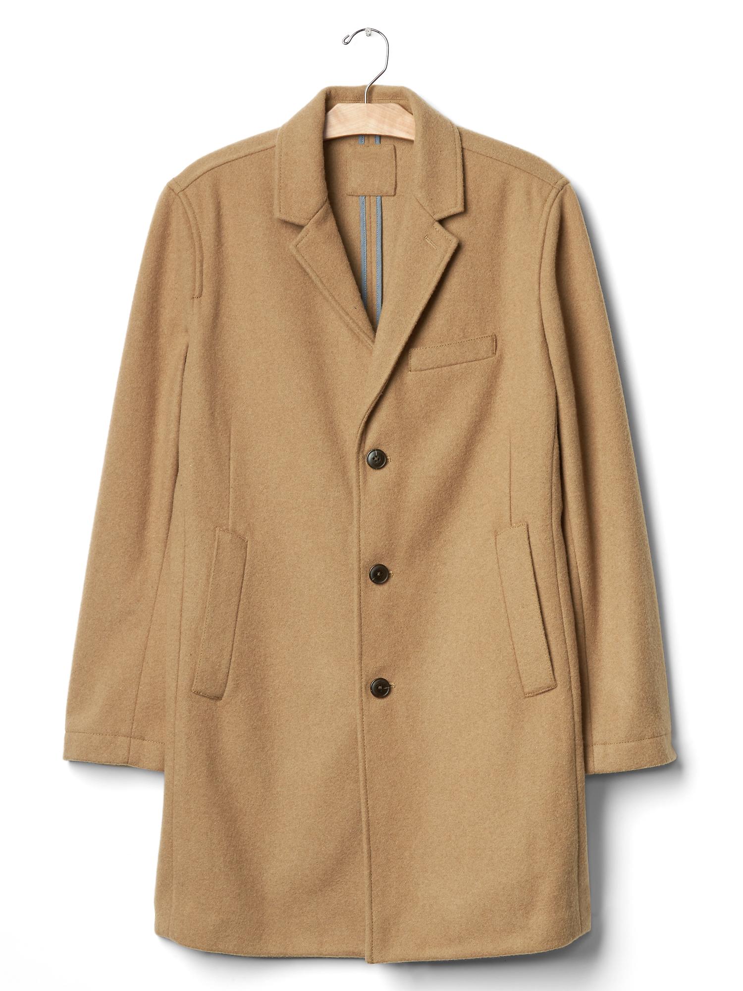 Wool blend crombie coat | Gap