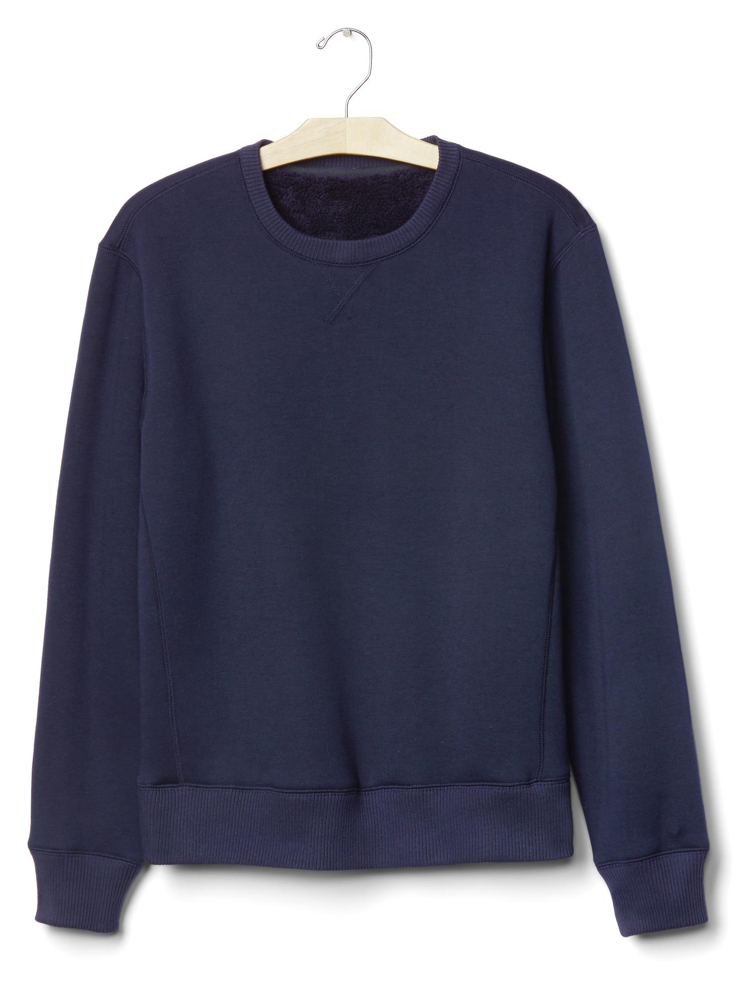 Cozy sherpa pullover sweatshirt | Gap