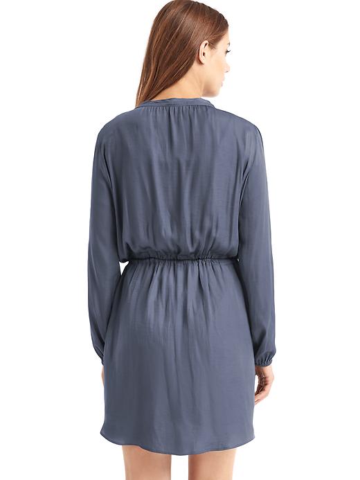 Silky split-neck dress | Gap