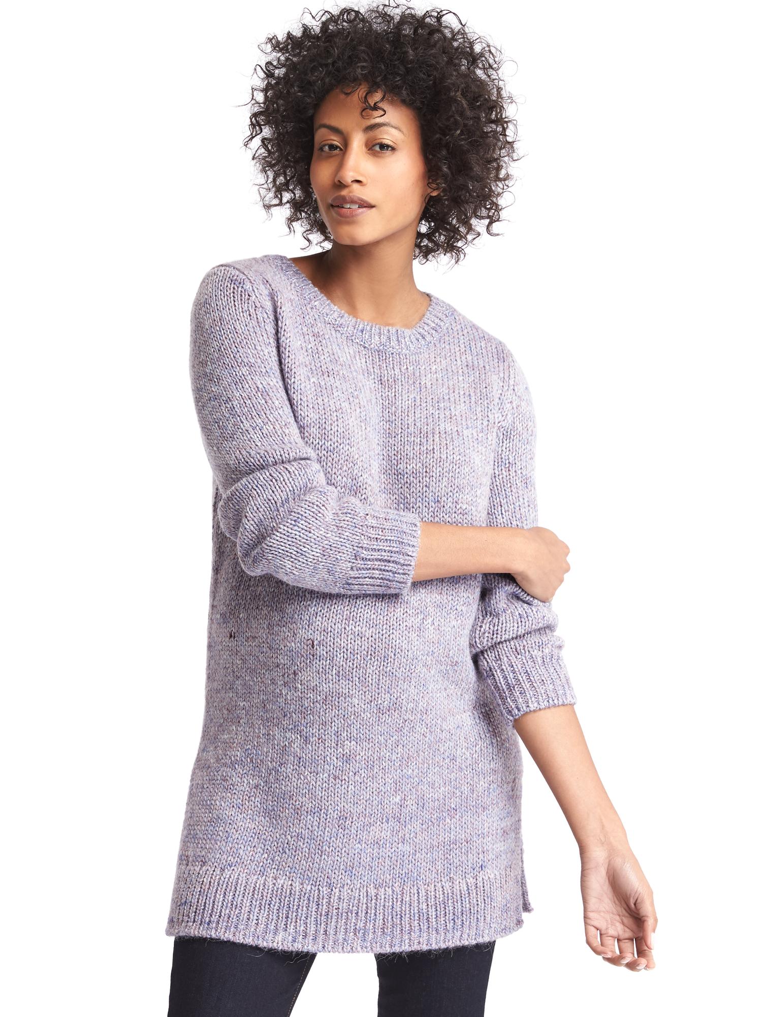 Marled side-slit sweater | Gap