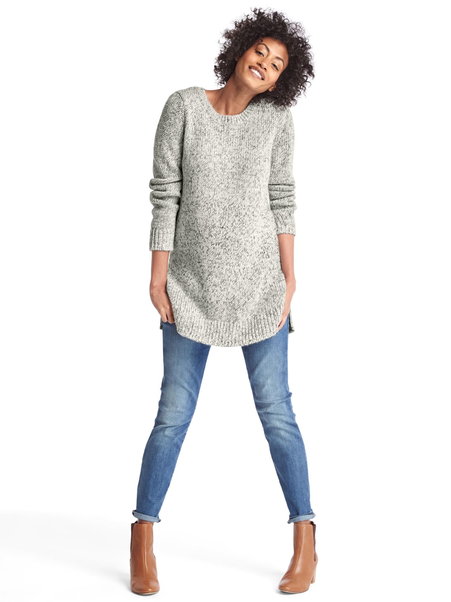 Marled side-slit sweater | Gap