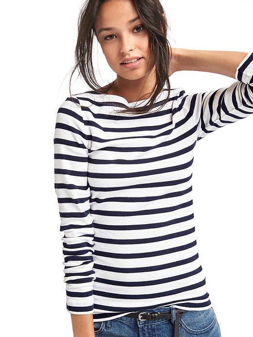 Modern boatneck stripe tee | Gap